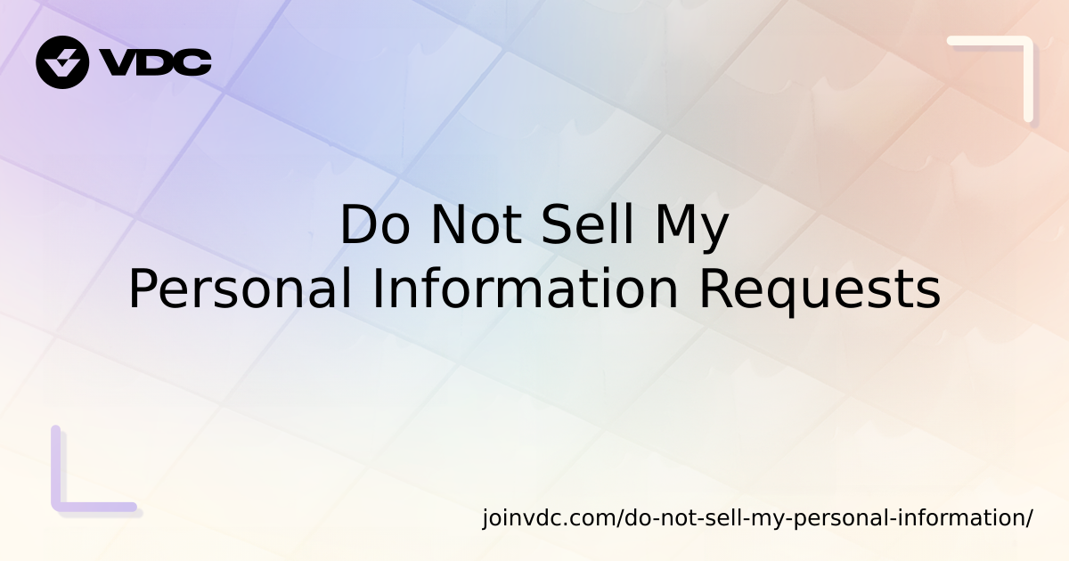 Do Not Sell My Personal Information - Virtual Dining Concepts